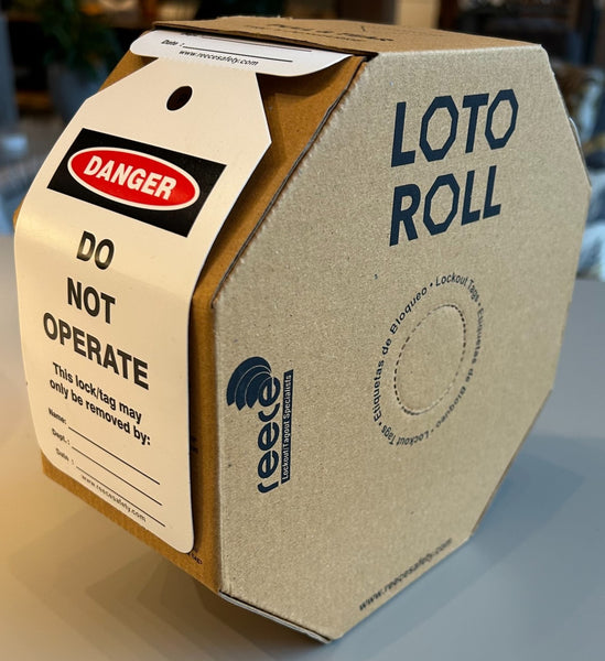 Reece Lockout/Tagout Tag Roll – Basin Safety Services, Inc.