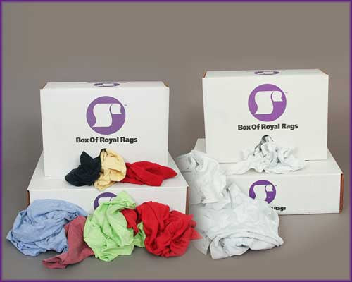 Royal Color Knit Rags, 10lb Royal Bag – Basin Safety Services, Inc.